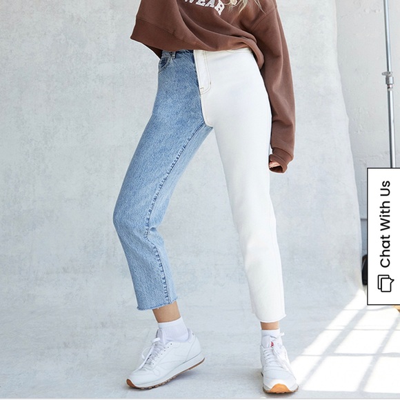 PacSun | Jeans | Pacsun Colorblock High Waist Straight Size 24 | Poshmark